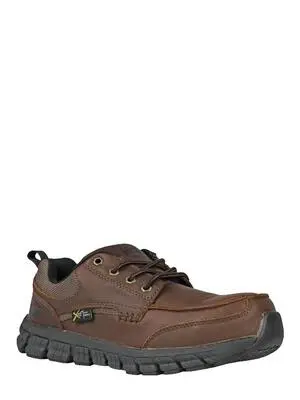 HOSS BOOT COMPANY Hoss Stepper Work Shoe With Met Guard - Brown Leather