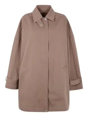 TOTEME Oversized Trench Jacket - Brown