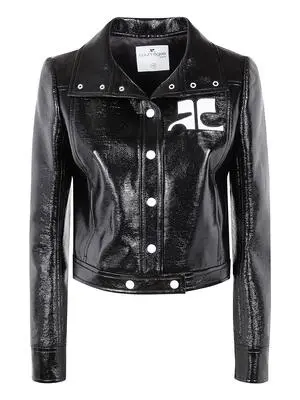 COURREGES Reedition" Vinyl Jacket - Black