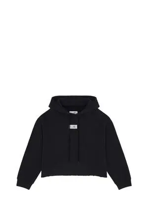 MAISON MARGIELA Logo Cotton Hoodie - Black
