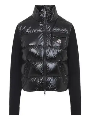 Moncler Padded Cardigan - Black
