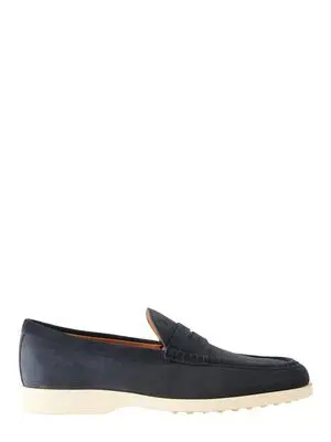 TOD'S Elisir Suede Loafers Blue