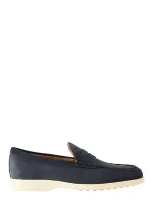TOD'S Elisir Suede Loafers Navy