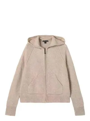 JAMES PERSE Zip-fastening Hooded Cardigan - Neutrals
