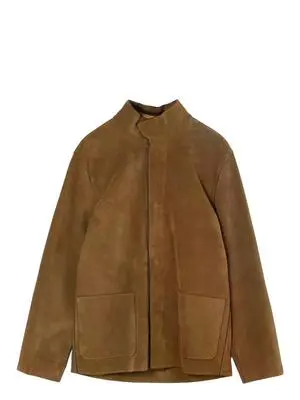 JAMES PERSE Suede Ranch Pocket Jacket - Brown