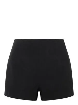 Veronica De Piante Luisa Crepe Shorts - Black