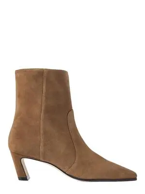 STUART WEITZMAN Stassi Suede Ankle Boots - Sand