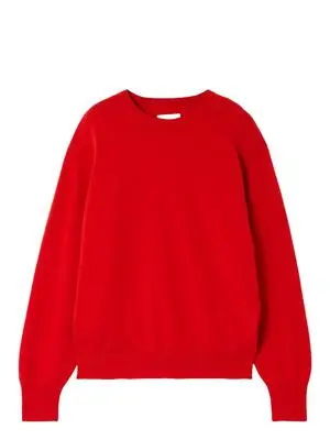 SSSTEIN Brushed Cashmere Crewneck Sweater - Red