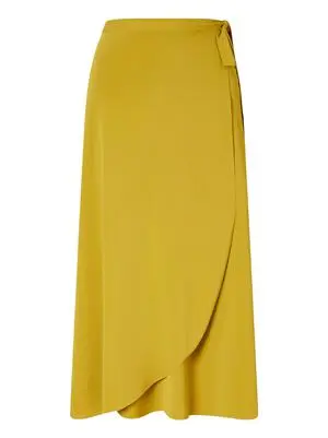 ERES Julieta Stretch-jersey Wrap Midi Skirt - Yellow
