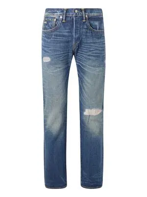 Ralph Lauren Flared Distressed Jeans - Blue