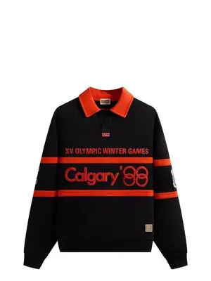 Kith For Olympics Heritage Calgary Vintage Nelson Rugby - Black
