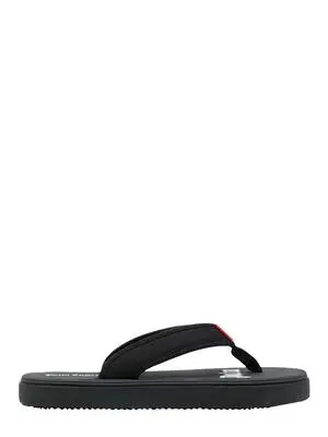 Palm Angels Logo Tag Flip Flops - Black
