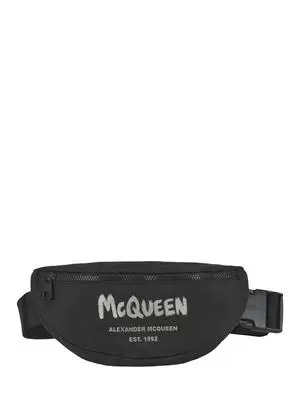 Alexander McQueen Graffiti Logo Belt Bag - Black