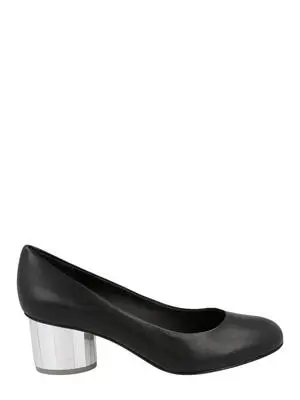 FERRAGAMO Farrah Mirrored Heel Pumps - Black