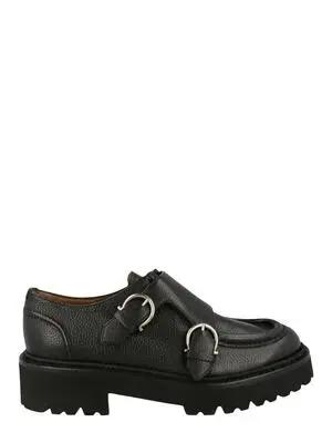 FERRAGAMO Gionny Leather Loafer - Black