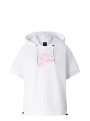 Bogner Sharon Short-sleeved Hoodie - White/pink