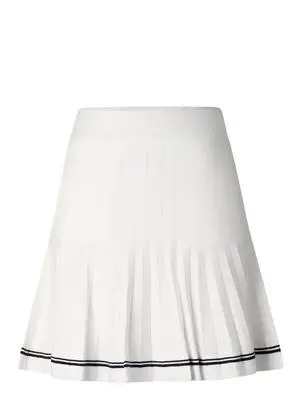 Bogner Knitted Pleated Skirt - White