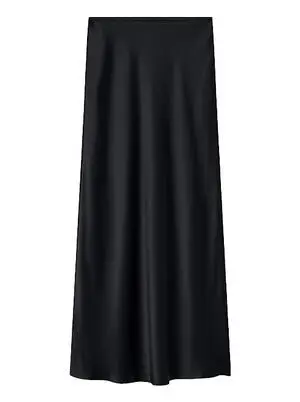 JOSEPH Isaak High-waist Silk-satin Maxi Skirt - Black