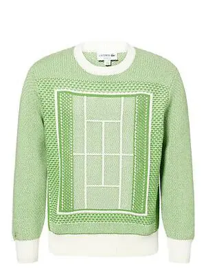 Lacoste Jacquard-knitted Jumper - Green