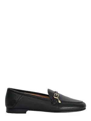 DUNE Leather Loafers - Black Leather