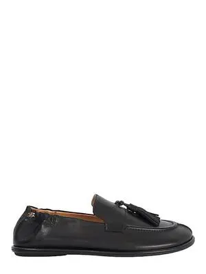 DUNE Leather Loafers - Black Leather