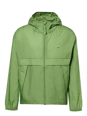 Lacoste Logo-embellished Packable Shell Jacket - Green