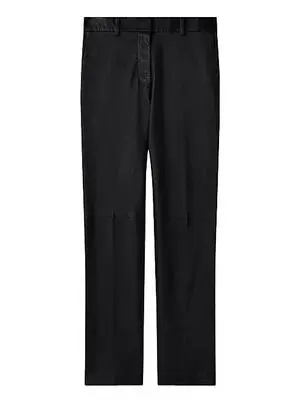 JOSEPH Slim-fit Mid-rise Leather Trousers - Black