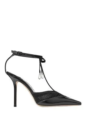 JIMMY CHOO Afia 100 Mesh Pumps - Black/black
