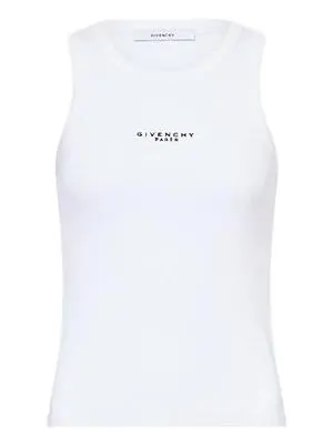 Givenchy Logo-print Ribbed Tank Top - White