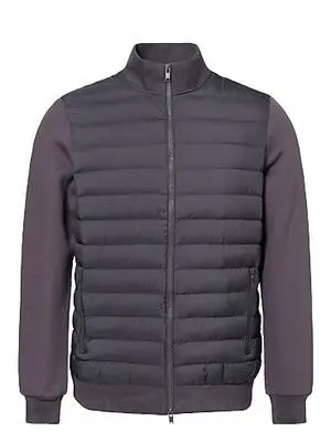 ARNE Hybrid Tech Quilted Woven Jacket - Grey