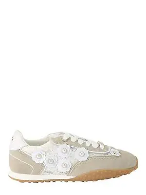 Kurt Geiger Suede Trainers - White/comb