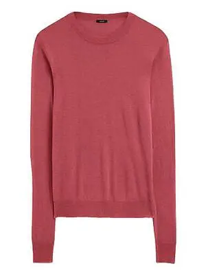 JOSEPH Cashair Round-neck Cashmere Jumper - Mulberry