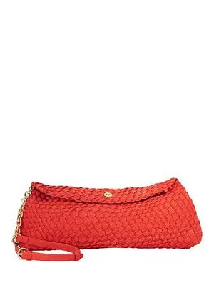 DUNE Woven Clutch - Red Synthetic