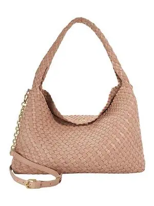 DUNE Woven Faux-leather Shoulder Bag - Blush Synthetic