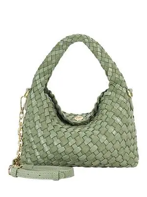DUNE Mini Woven Cross-body Bag - Sage Synthetic