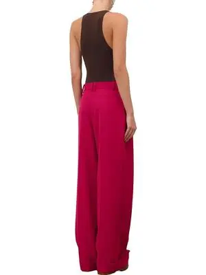 ZIMMERMANNWEAR Luna Wool Slouch Pant - Fuchsia