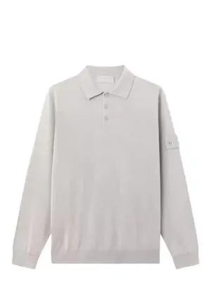 Stone Island Light Pure Rws Wool S.i. Ghost Polo Shirt - Grey