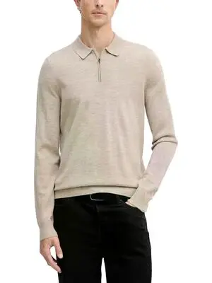 JOOP! Dondor Zip Placket Polo Shirt - Neutrals