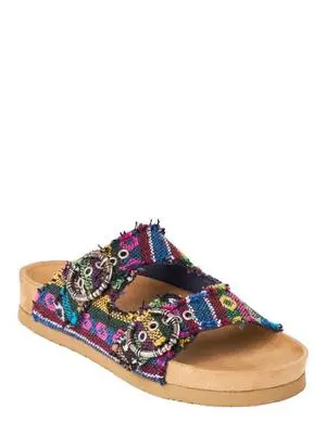 Minnetonka Georgine Slide Sandal Shadow Geo