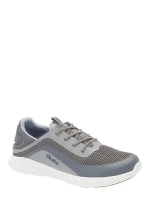 Olukai Kialoa Convertible Lace-up Waterproof Sneaker - Charcoal/sharkskin