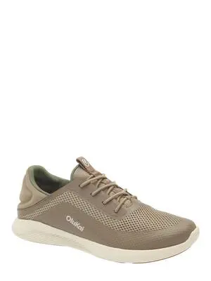 Olukai Kialoa Convertible Lace-up Waterproof Sneaker - Clay/mustang