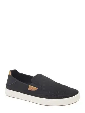 Olukai Laeahi Nui Convertible Sneakers - Black/tan