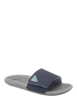 Olukai Ulele Water Resistant Slide Sandal - Blue Depth/charcoal