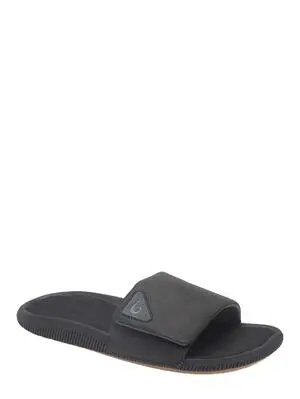 Olukai Ulele Water Resistant Slide Sandal - Lava Rock/lava Rock