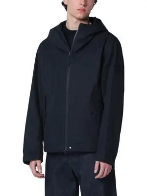 Stone Island Cotton Zip-up Hooded Jacket - Blue