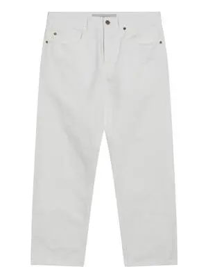 GOLDEN GOOSE Cotton Denim Trousers - White