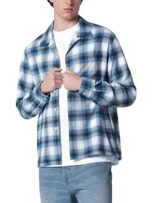 JW Anderson Gradient Check Shirt - Blue