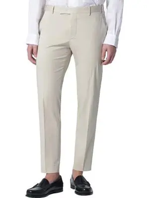 PT TORINO Slim-fit Cotton-blend Trousers - Beige