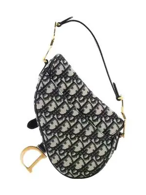 Dior Saddle Oblique Canvas Mini Bag - Blue
