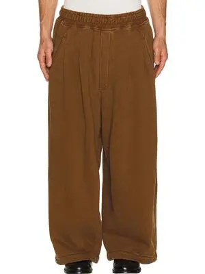 ART COMMUNITY Triptych Sweatpant In Brown - Deep Taupe